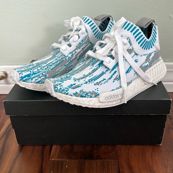 adidas Originals | Shoes | Adidas Nmd R Datamosh Clear Aqua | Poshmark